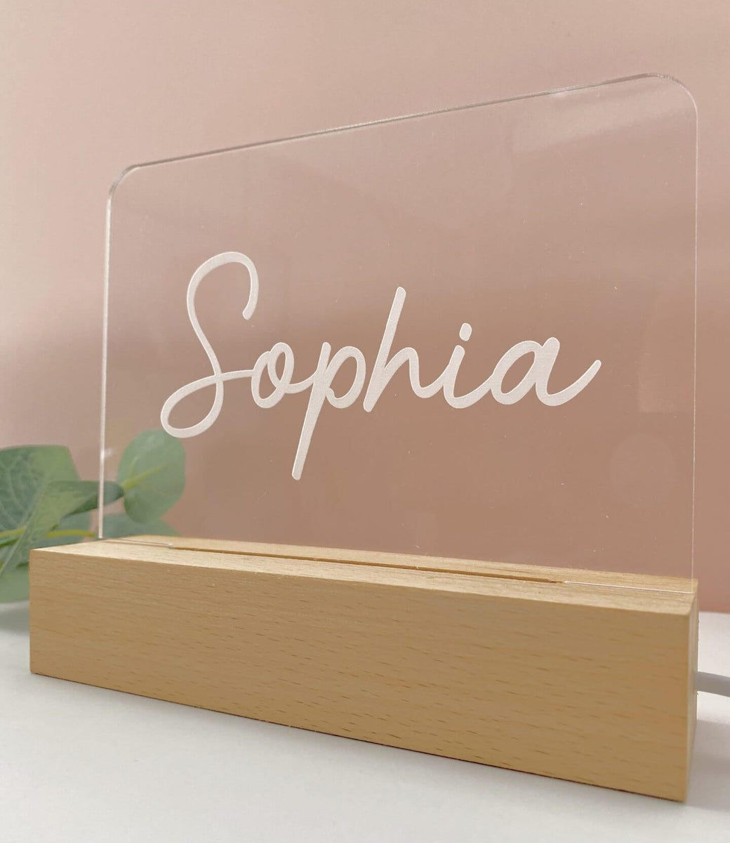 Personalised classic night light